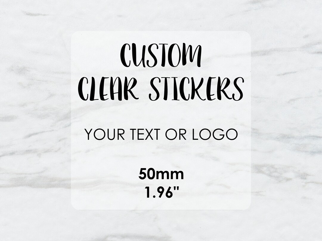 Logo Sticker Labels With Your Details Stickers for Glass - Etsy