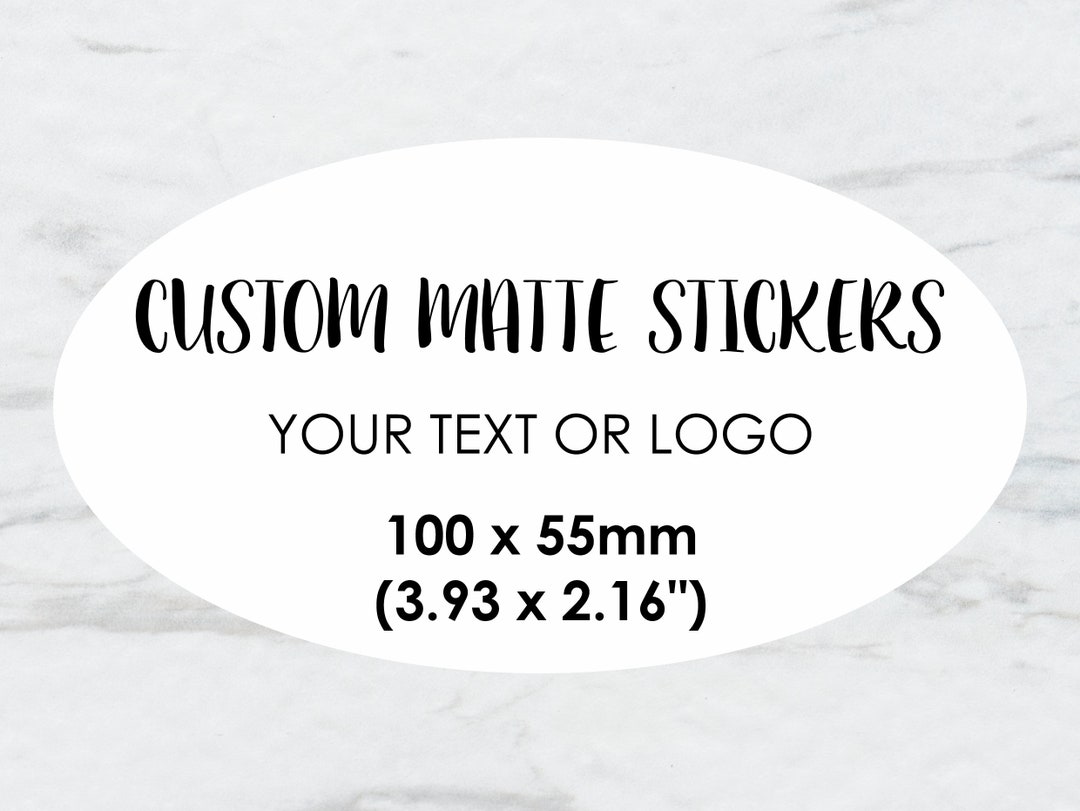 Custom Label Stickers | Large Oval Stickers | Packaging Brand Labels ...