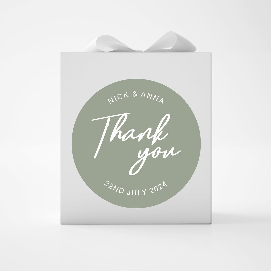 Wedding Thank You Stickers Favor Stickers Wedding Favours Stickers for ...
