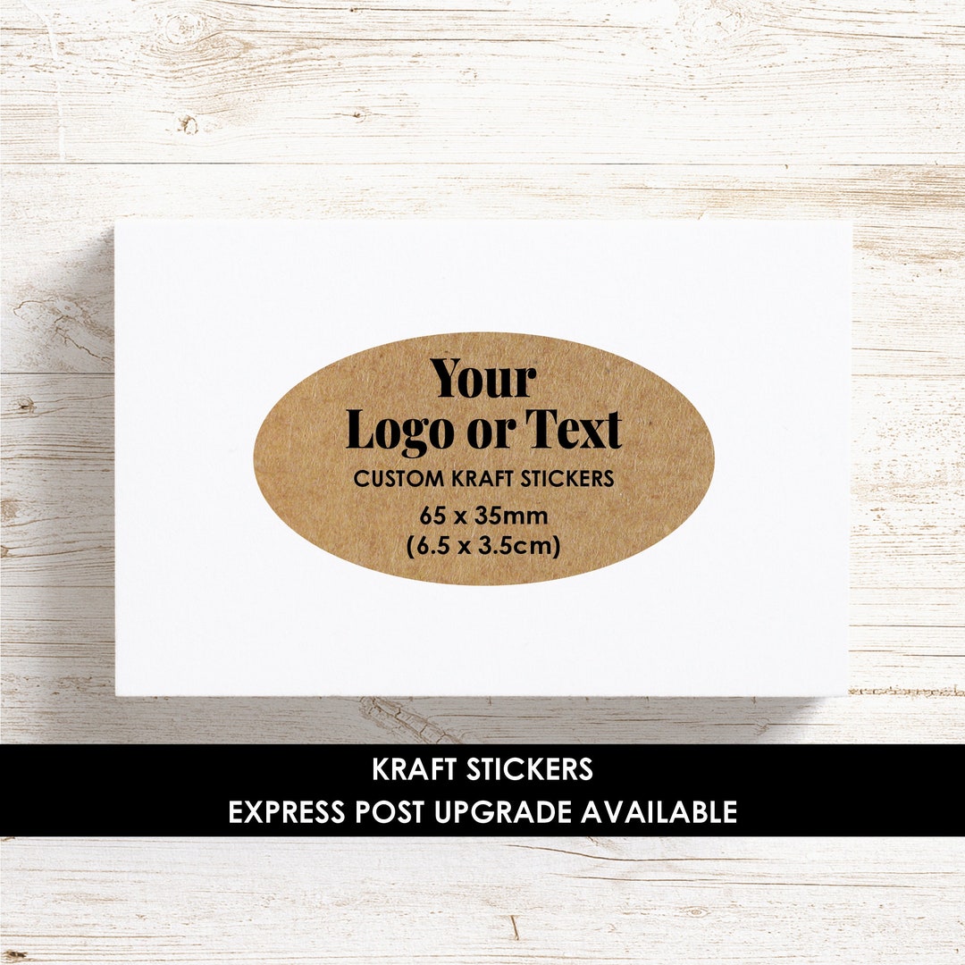 Oval Stickers Labels for Candles Kraft Sticker Labels - Etsy