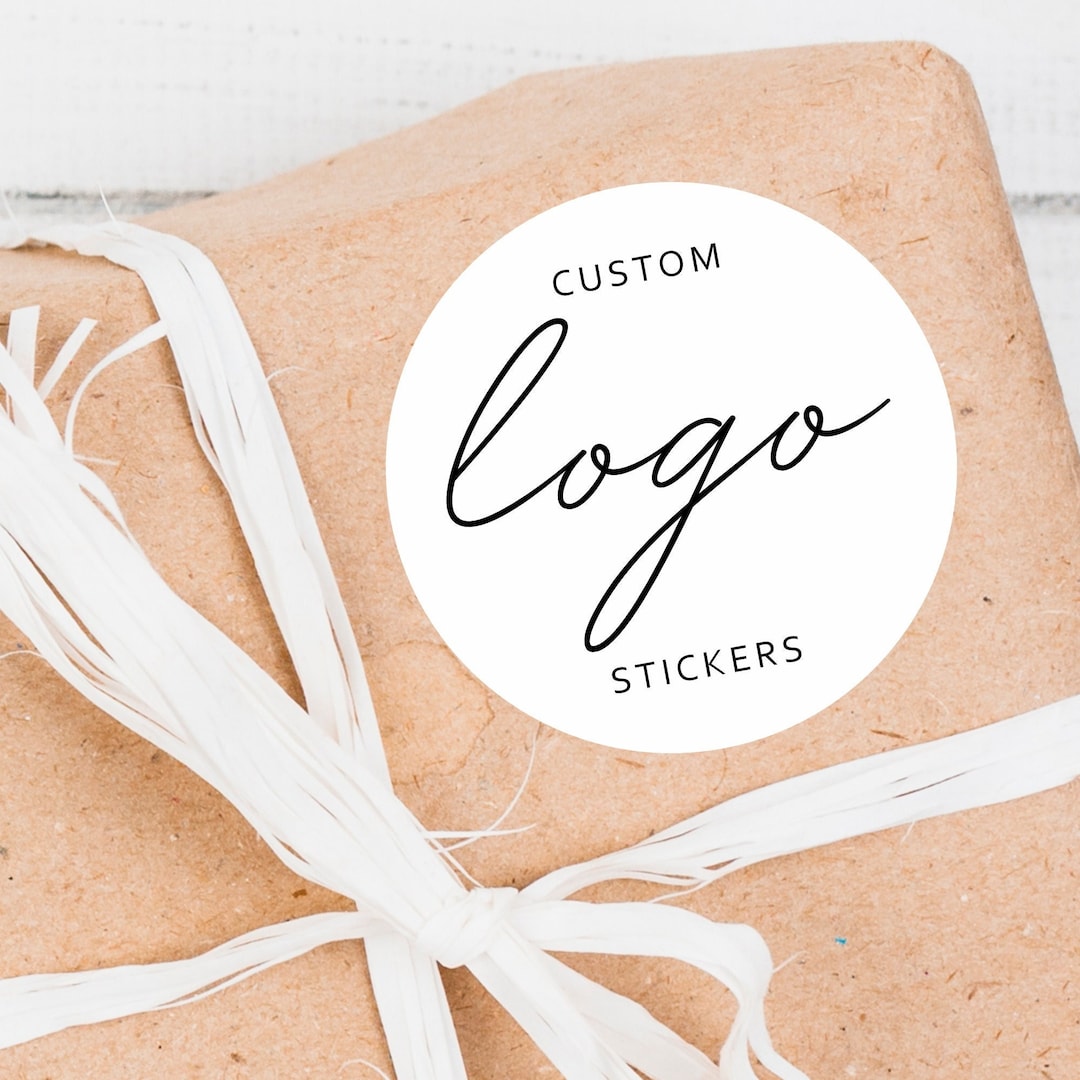 Custom Logo Stickers | Personalized Business Labels | Round Gloss ...