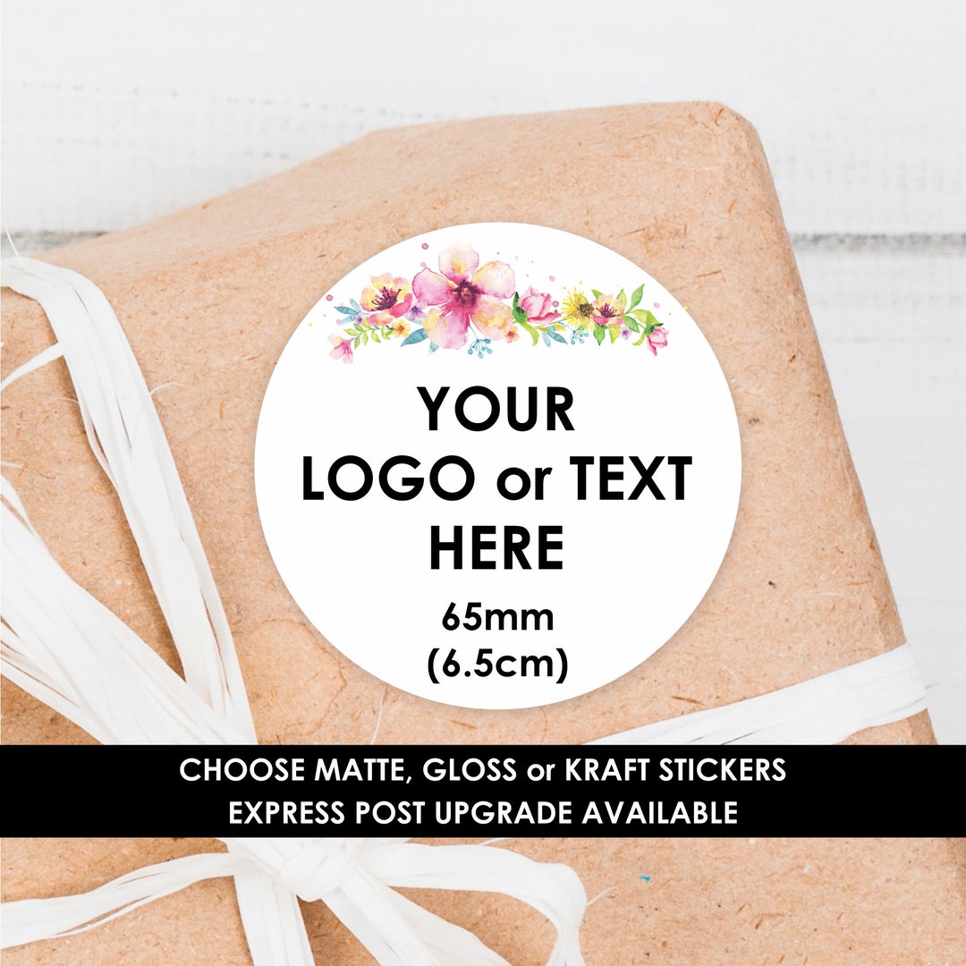 Shiny Gloss Stickers Customised Shop Stickers Personalized Wedding ...