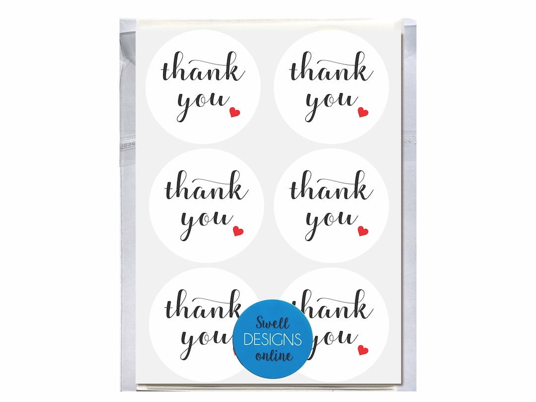 Thank You Stickers. Great for Thank You Gifts. Sold in Sticker Packs of ...