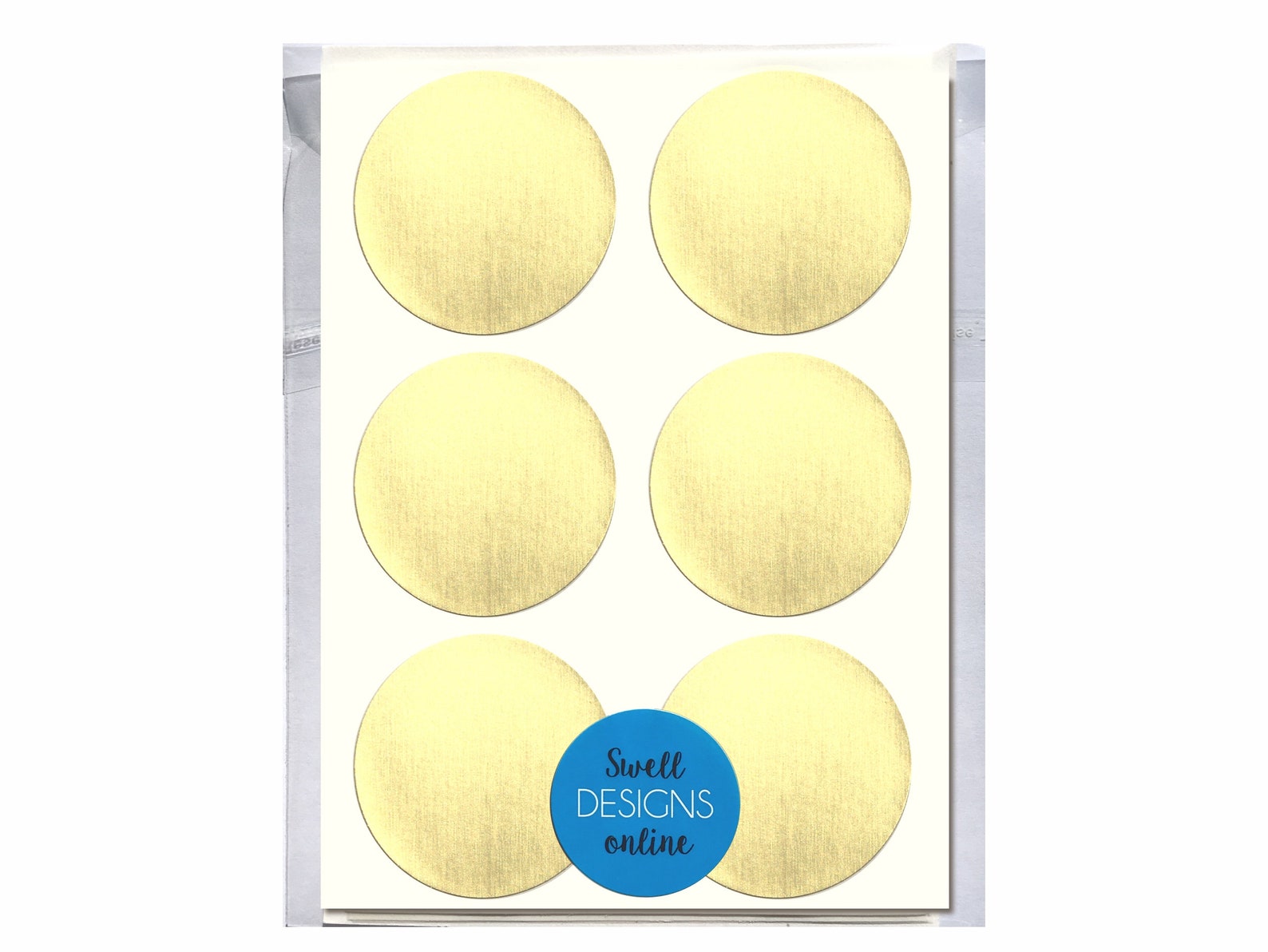 Gold Metallic Stickers Round Gold Labels for Envelope and - Etsy Australia