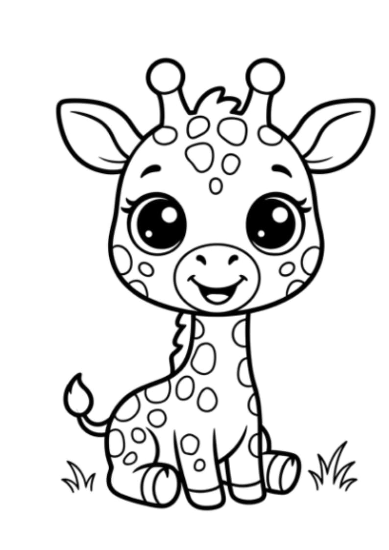 75 Adorable Animal Illustrations Coloring Book for Kids – Fun Learning ...