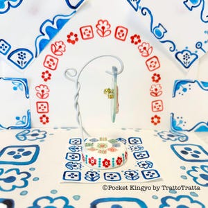 Kingyo Goldfish in a Fish Bowl Brooch & Stand SetーKawaii Pocket ...