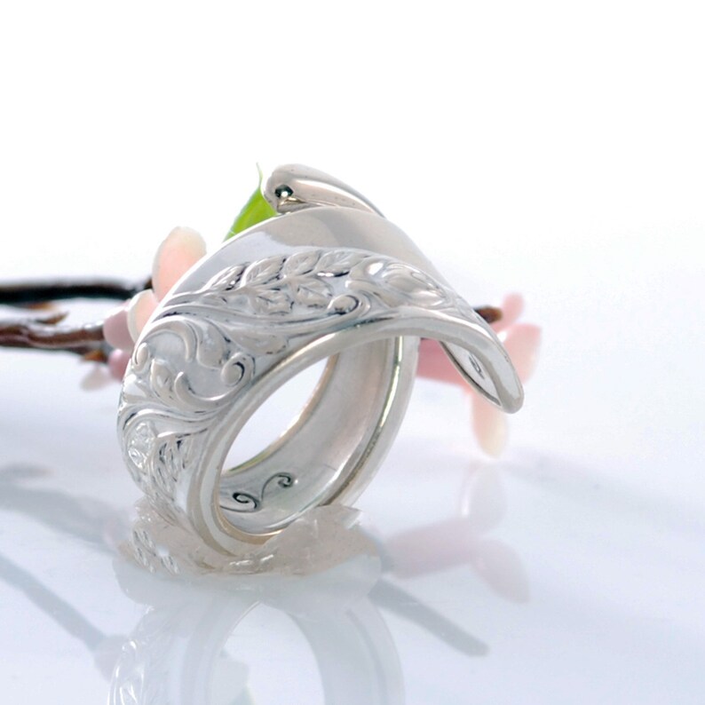 Spoon Ring, Bridal Corsage Silverware Ring, Silverware Spoon Jewelry ...