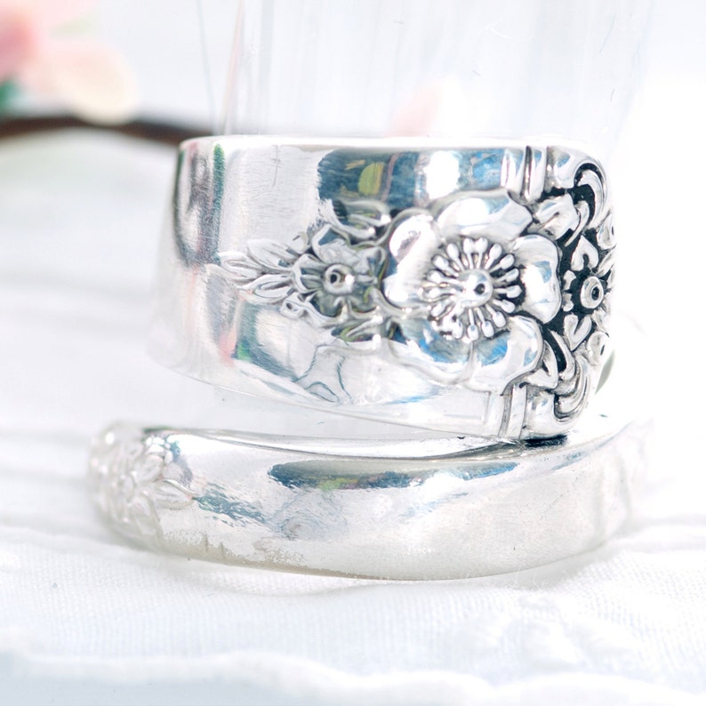Spoon Ring, Spring Charm Silverware Spoon Ring, Silverware Jewelry ...
