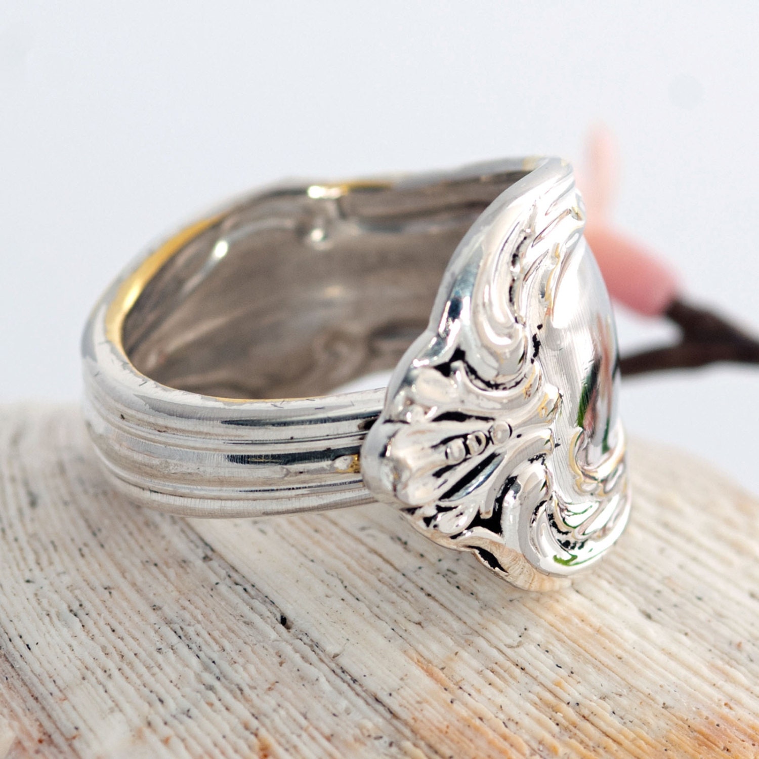 Vintage Spoon Ring - Chalice Silverware Spoon Ring - William Rogers ...