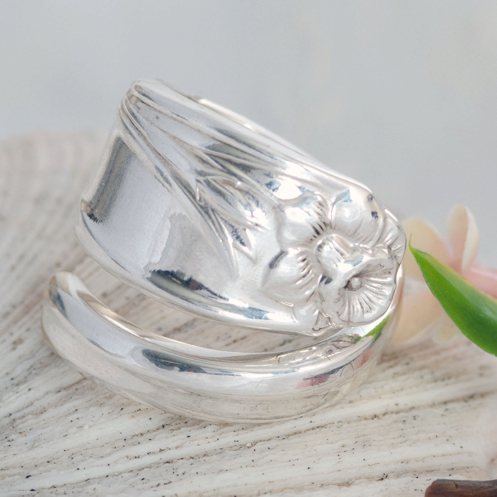 Spoon Ring Daffodil Silverware Spoon Ring. Vintage 1950 Spoon - Etsy