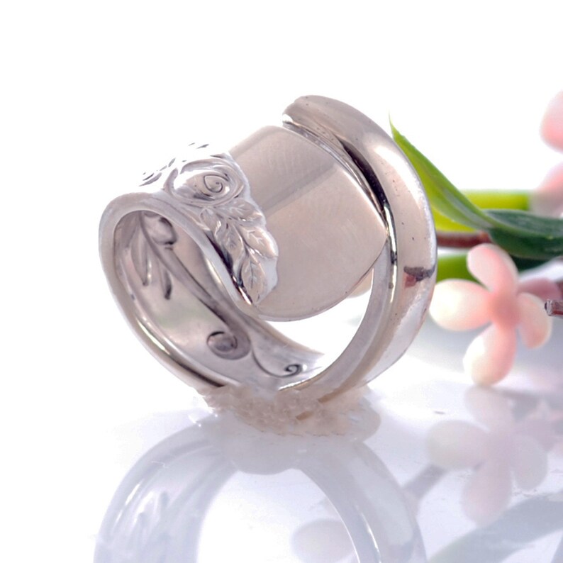 Spoon Ring, Bridal Corsage Silverware Ring, Silverware Spoon Jewelry ...