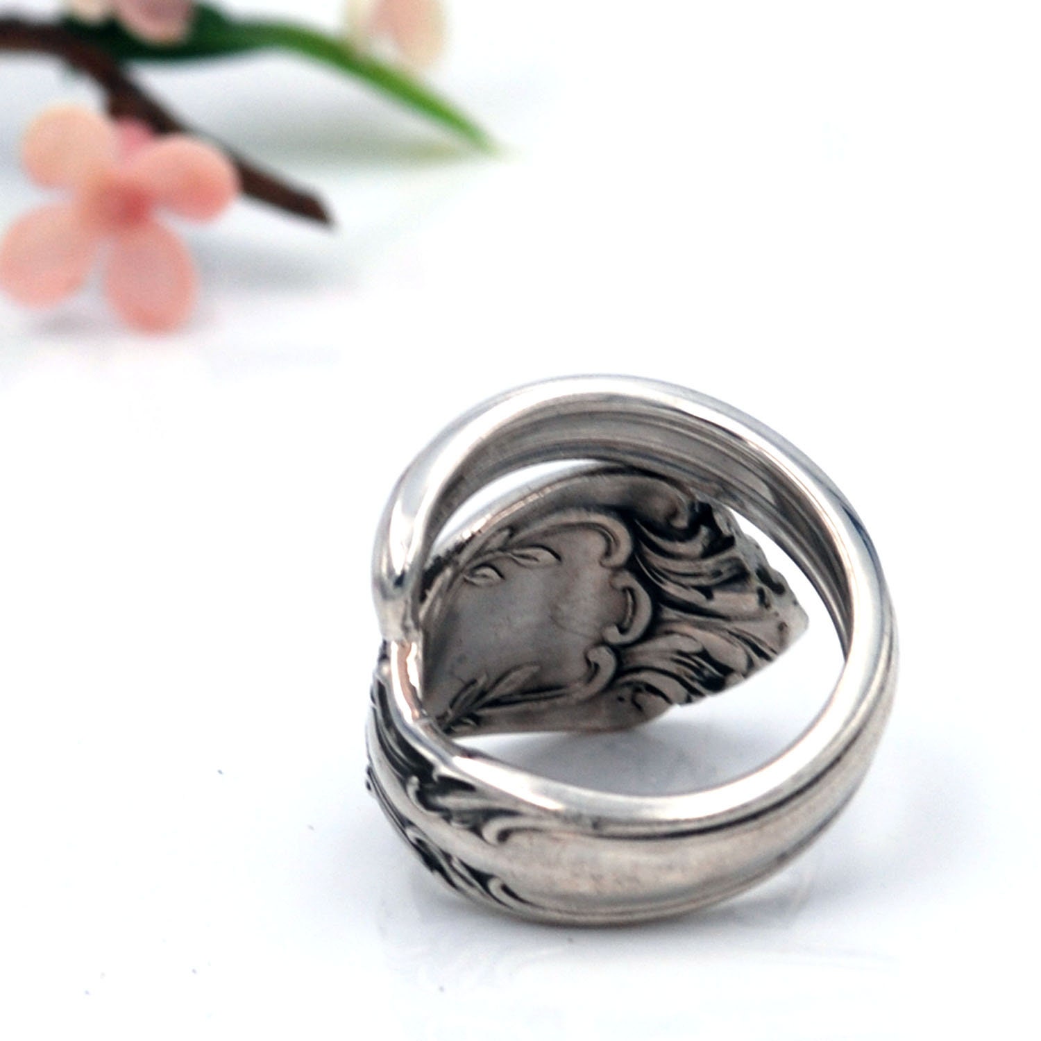Sterling Spoon Ring Chateau Rose Spoon Ring 1940 Sterling | Etsy