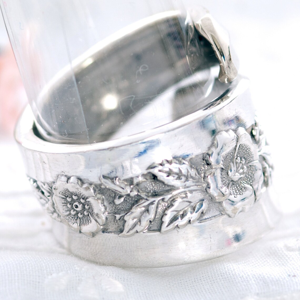 Spoon Ring, Prim Rose Vintage Spoon Ring, 1952 Silverware Ring ...