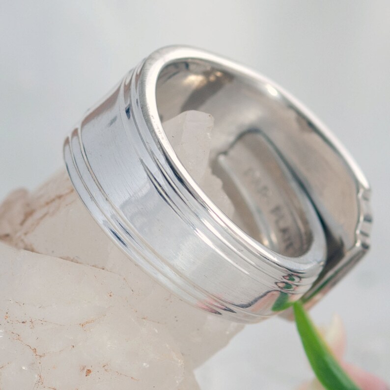 Vintage Spoon Ring - Spoon Jewelry - Clarion Silverware Spoon Ring ...