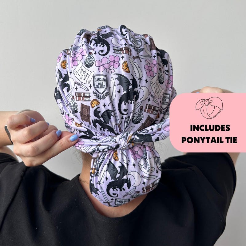Ponytail Soft Scrub Caps - Etsy UK