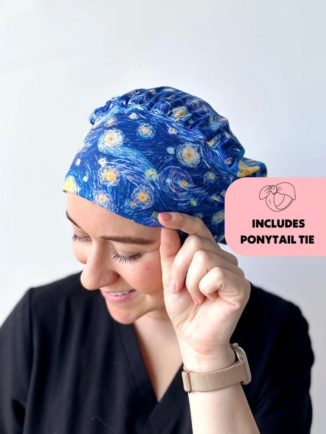Duostyle Scrub Hat - Starry Night - Women’s Soft Scrub Cap - Etsy