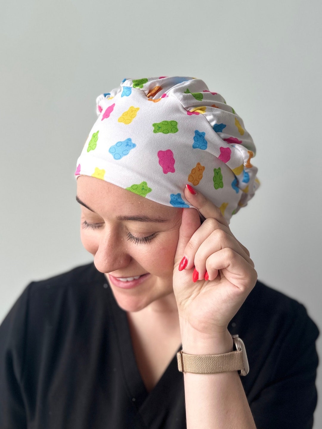 Hello Headband Scrub Hat - Gummy Bears - Women’s Soft Scrub Cap - Etsy