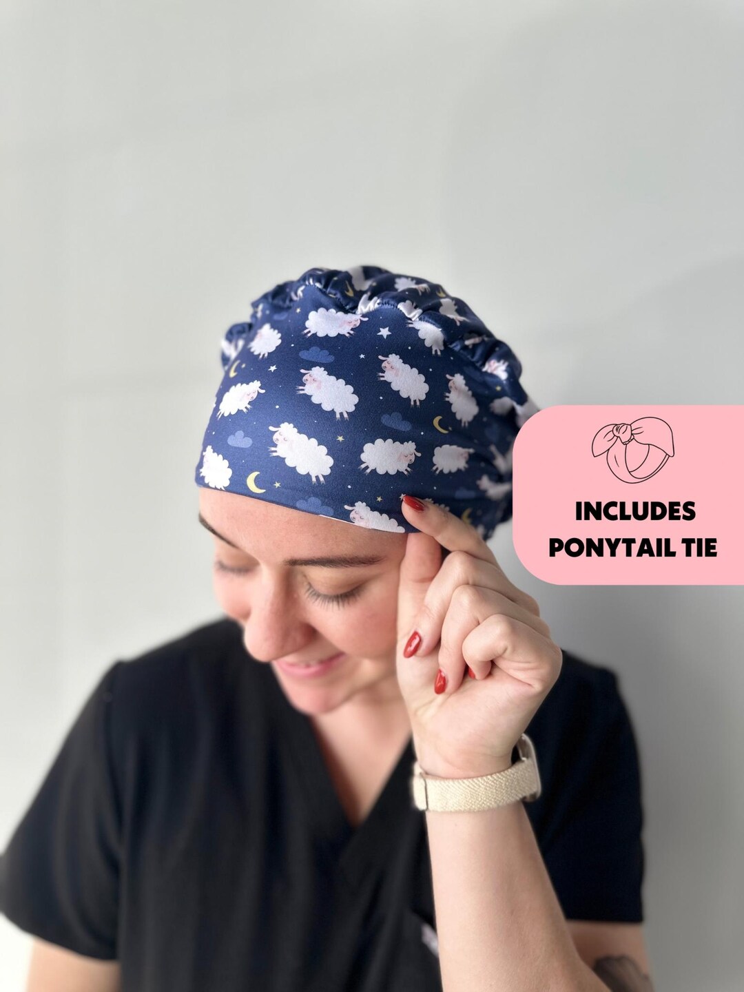 Duostyle Scrub Hat - Counting Sheep - Women’s Soft Scrub Cap - Etsy
