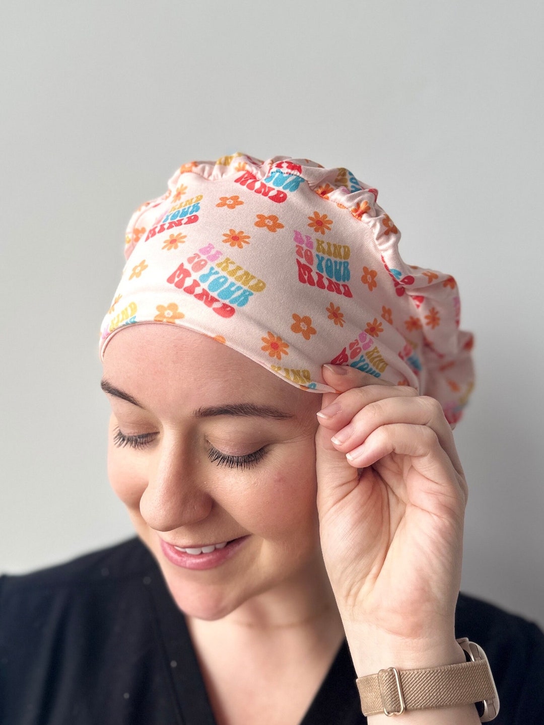 Hello Headband Scrub Hat - Be Kind to Your Mind Mental Heath - Women’s ...