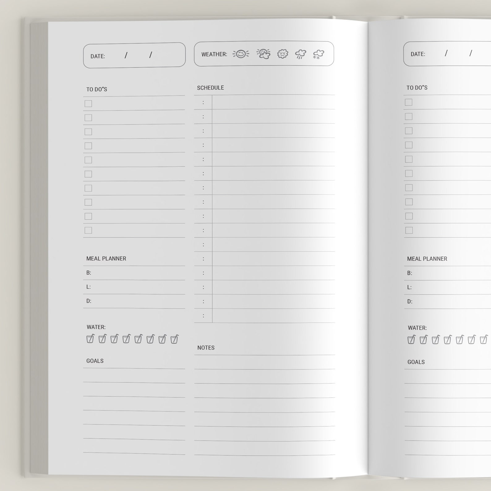 Personalized Daily Planner Undated Daily Organizer Printed - Etsy