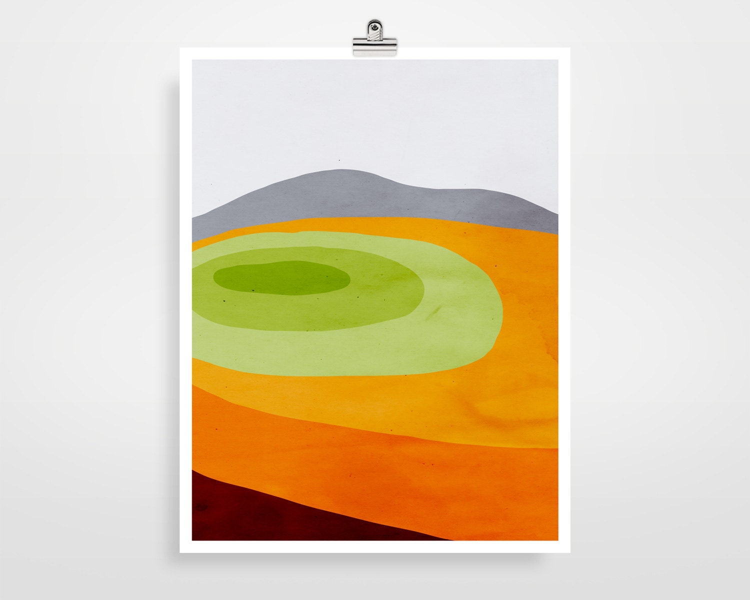 Orange Wall Art Prints Set of 3 Mid Century Modern Art - Etsy