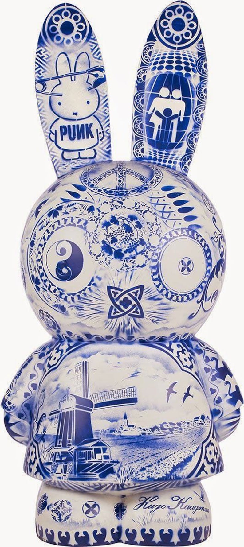 Hollands kruissteek patroon, Delfts blauw Konijntje, Schema punto croce ...