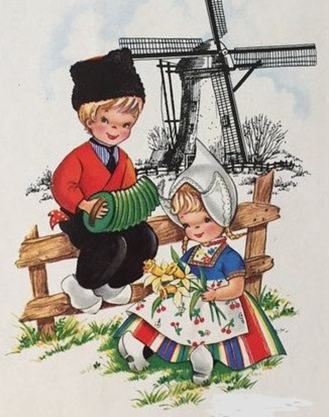 Hollands Kruissteek Patroon, Boer En Boerinnetje, Cross Stitch Pattern ...