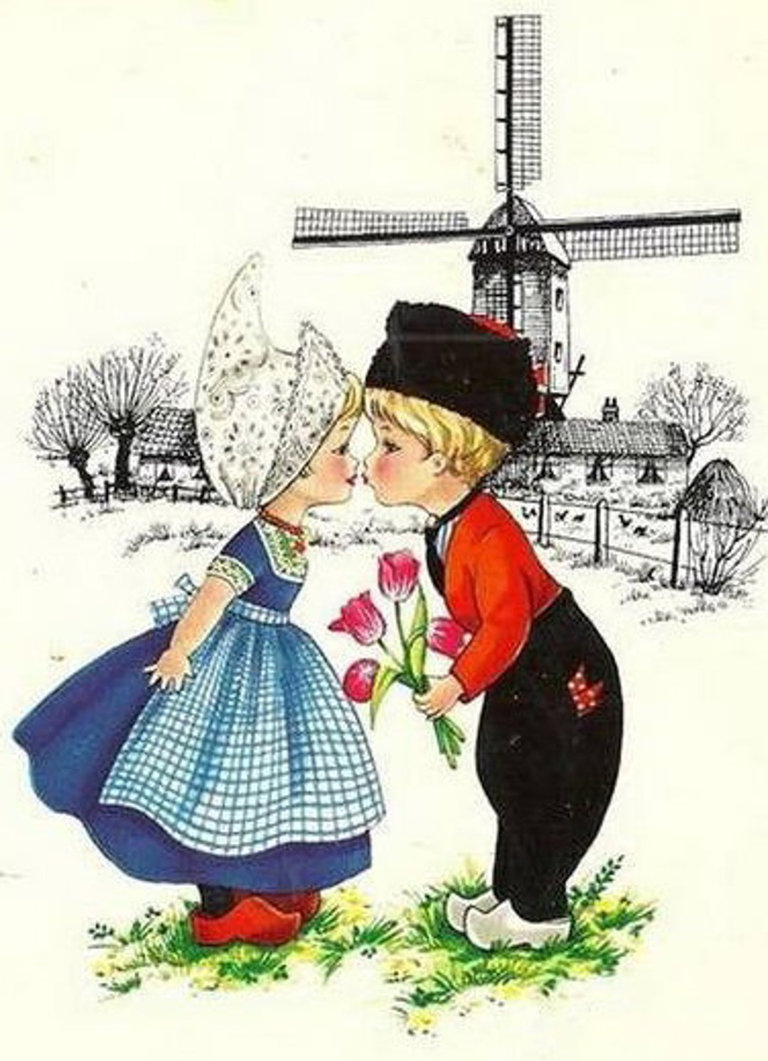 Hollands Kruissteek Patroon, Boer En Boerinnetje, Cross Stitch Pattern ...