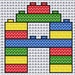 Building Blocks Cross Stitch Pattern, Digital Pattern , for Nameplates ...