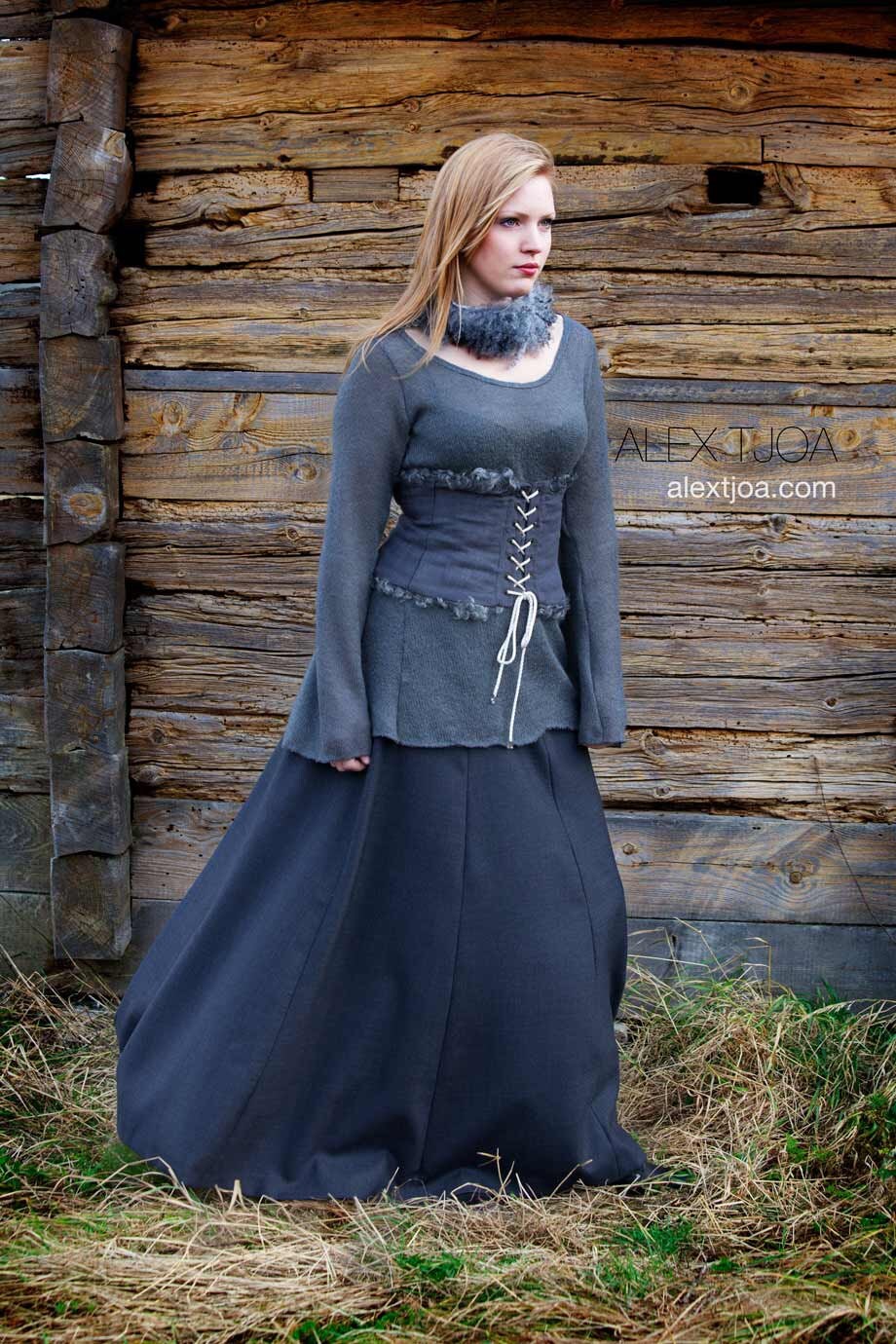 Tindra Viking Woolen Jumper With Trumpet Sleeves. Warm, Light and ...