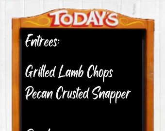 Changeable Menu Sign - Etsy