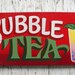 Bubble Tea Sign hand painted wooden cafe sign food truck | Etsy