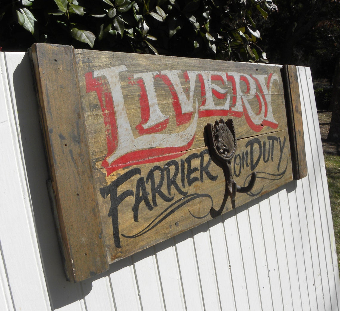 Livery / Horse Stable Sign Hand Painted Original Sign - Etsy