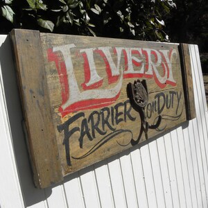 Livery / Horse Stable Sign Hand Painted Original Sign - Etsy