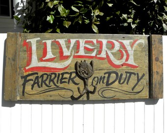Livery Sign - Etsy