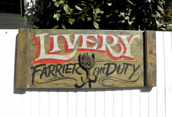 Livery / Horse Stable Sign Hand Painted Original Sign - Etsy