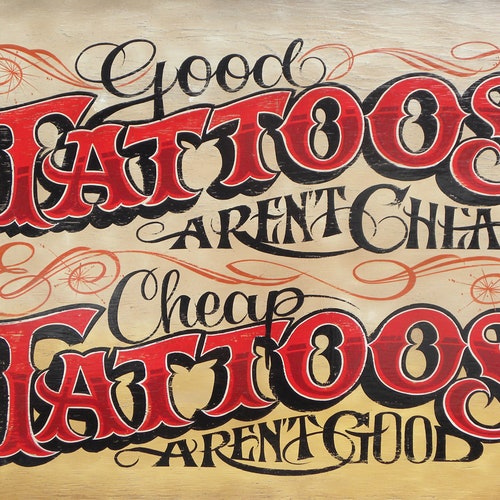Tattoo Shop Policy Print Tattoo Artist Gift: Good Tattoos - Etsy UK