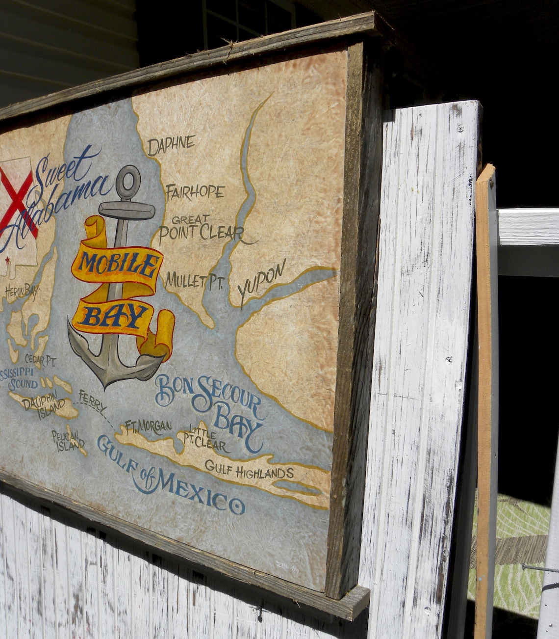 Mobile Bay Alabama Sign Feature or Gallery Wall Great Beach - Etsy