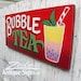 Bubble Tea Sign, Hand Painted Wooden Cafe Sign or for Food Truck ...