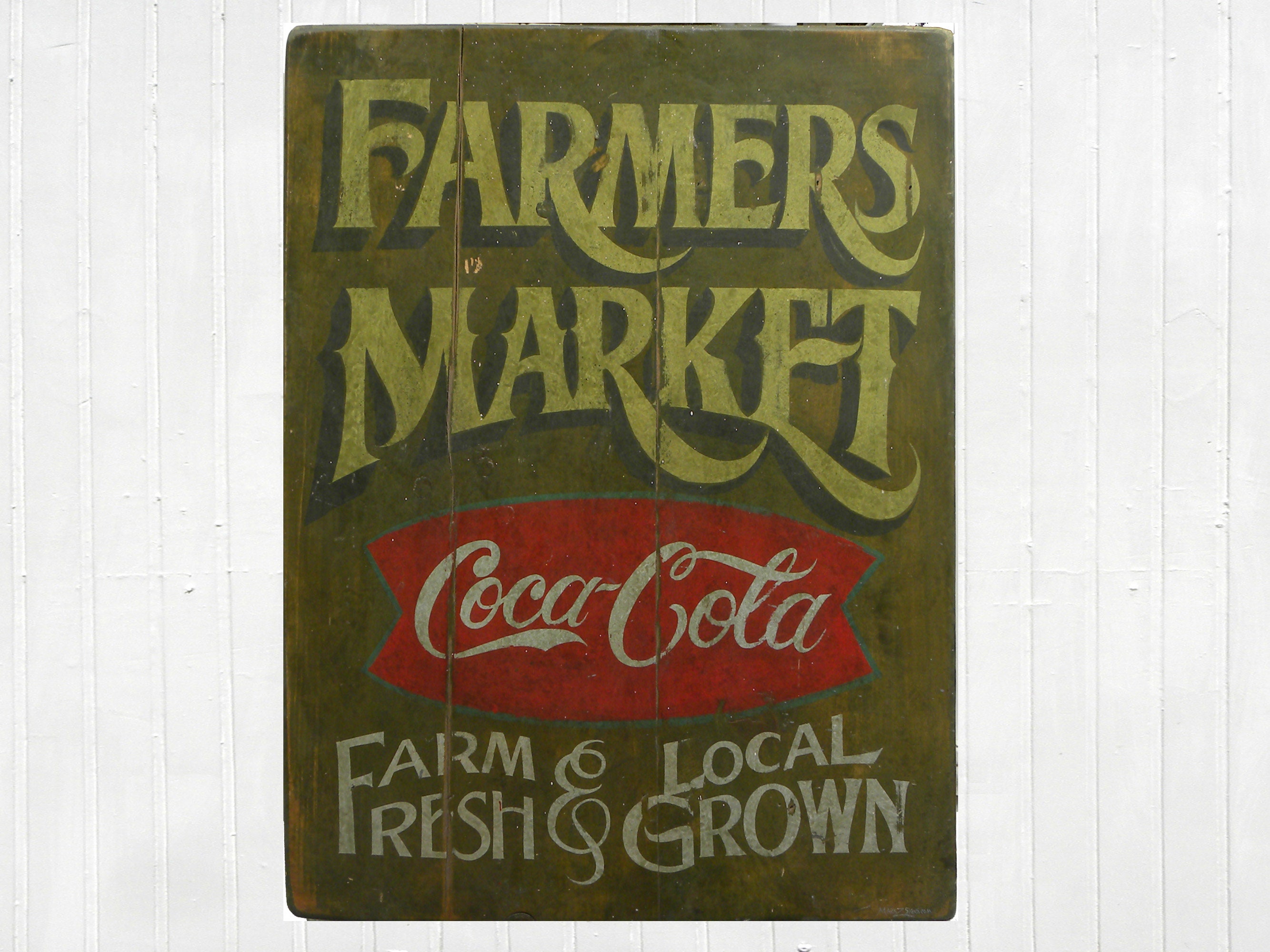 Farmers Market Sign Original Hand Painted Vintage Look Sign | Etsy