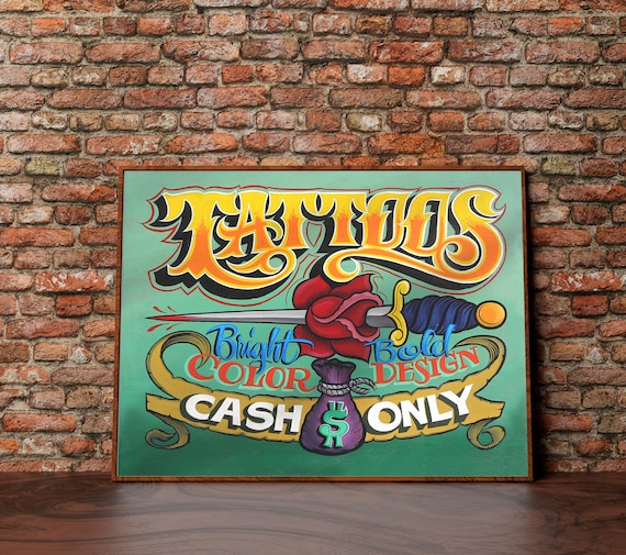 Tattoo Shop Rules Signs
