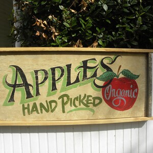 Fresh Apples Sign | Hand Painted | Wall Decor | Kitchen Decor ...