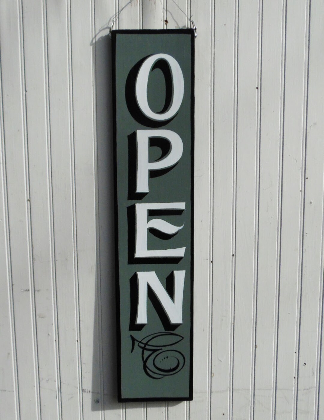 Open Sign | Hand Painted Wooden Sign| Exterior or Interior Sign | Open ...