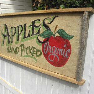Fresh Apples Sign | Hand Painted | Wall Decor | Kitchen Decor ...