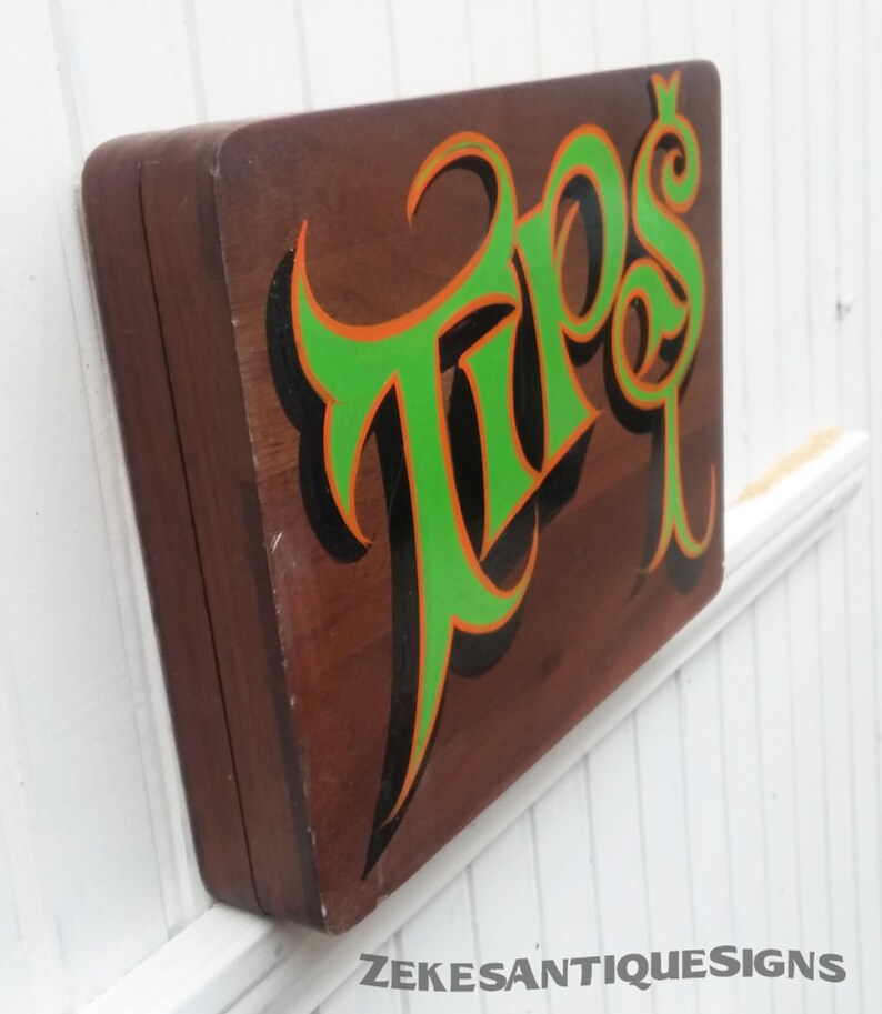 Cash Tips Sign Tattoo or Business Owner Sign Original Sign - Etsy