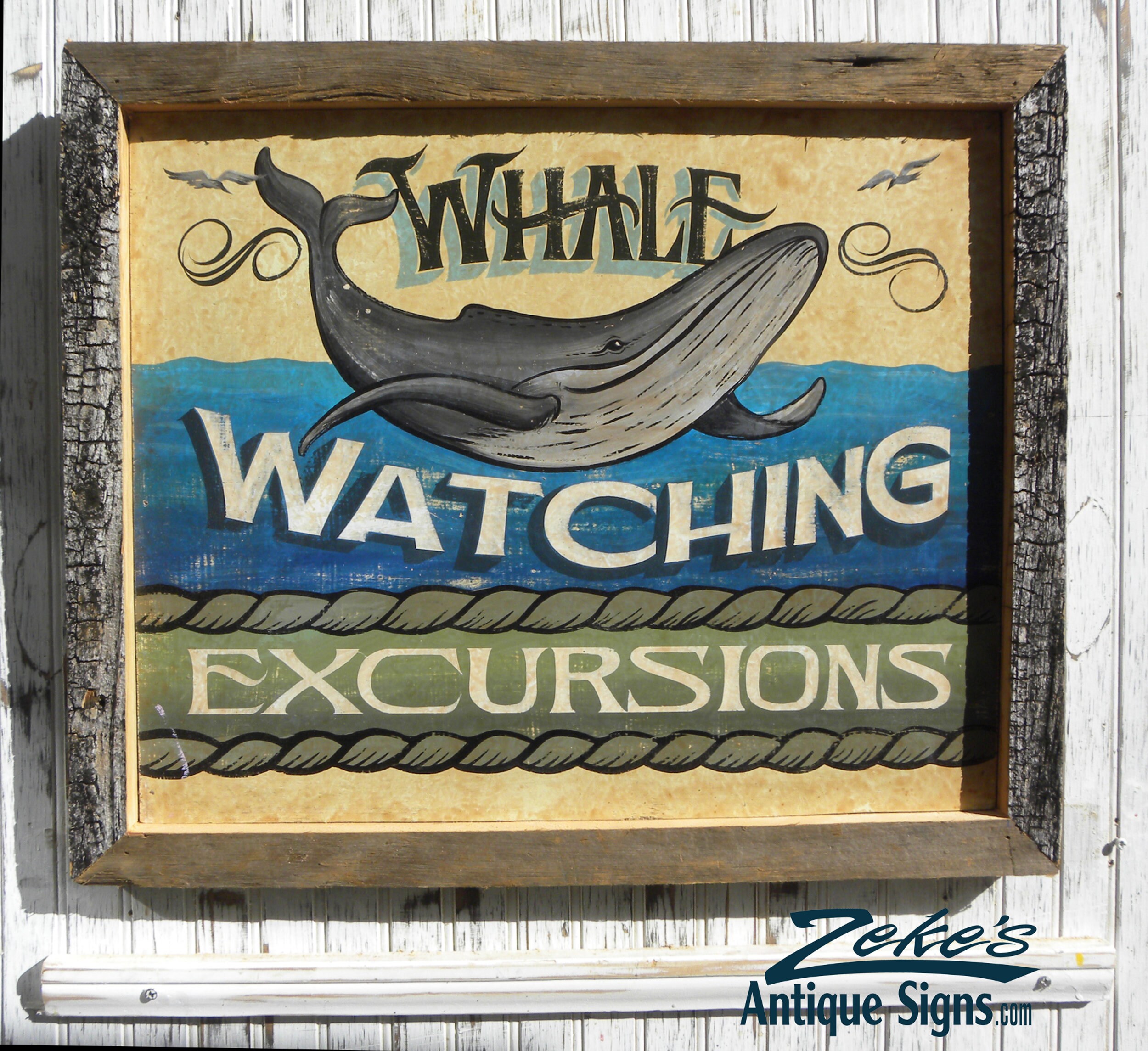 Whale Watching Sign Original Art Whale Painting and | Etsy