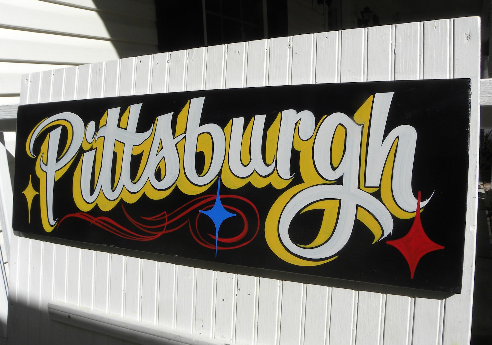 Hand Painted Pittsburgh Sign: Pennsylvania Hometown Art - Etsy