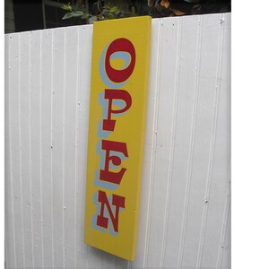 Open Sign Hand Painted Wooden Sign Exterior or Interior - Etsy