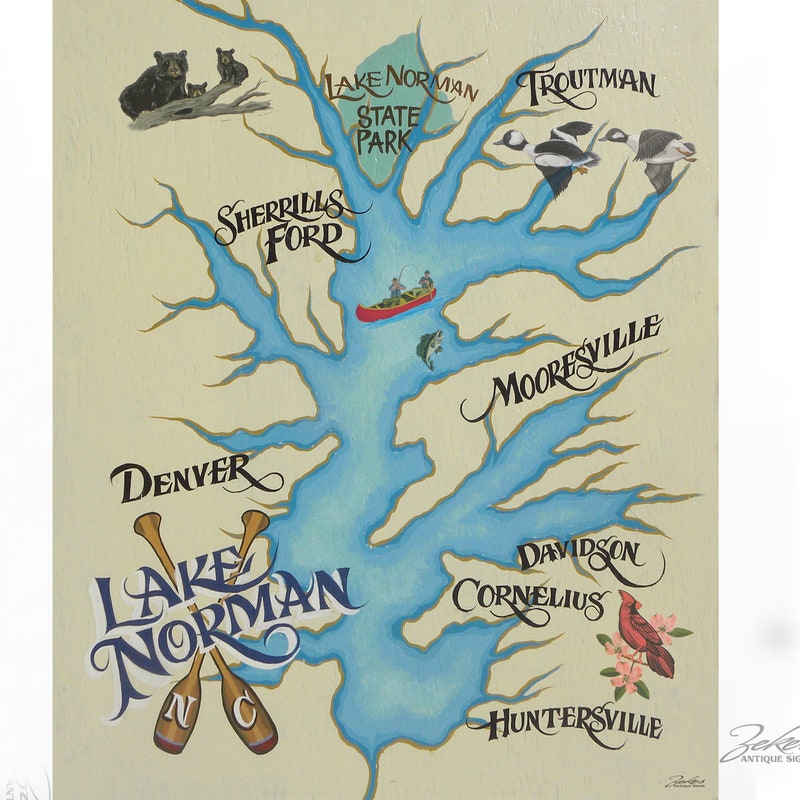 Lake Norman Art - Etsy