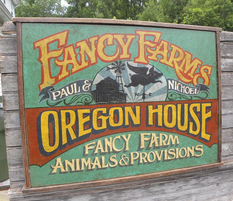 Farmers Market Sign Original Hand Painted Vintage look sign | Etsy